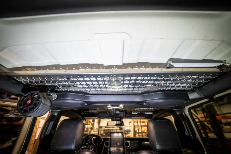 2018 - 2023 Jeep Wrangler JLU and Jeep Gladiator JT Rear Overhead MOLLE ...