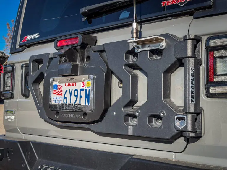 Jeep Wrangler JL Whip or Bracket for Teraflex Alpha HD Tire Carrier ...