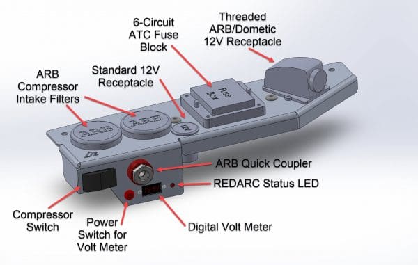 Jeep JL ARB Compressor Remote Kit - American Adventure Lab