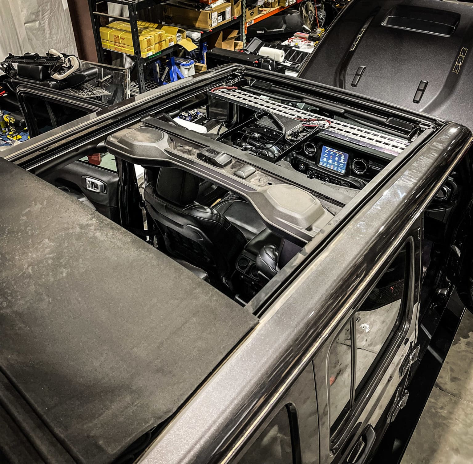 Jeep JL - JT Overhead MOLLE Shelf - American Adventure Lab