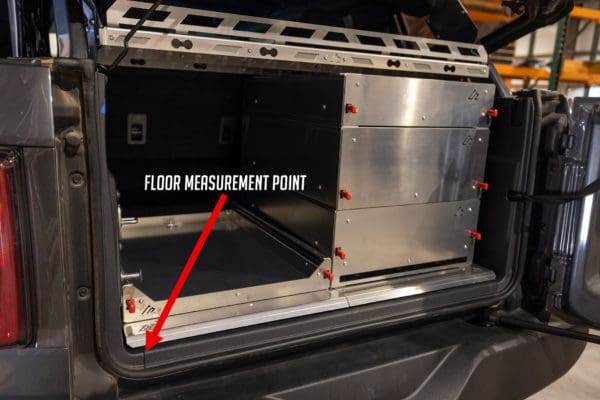 Ford Bronco MASS Adjustable Height Cargo Shelf - American Adventure Lab