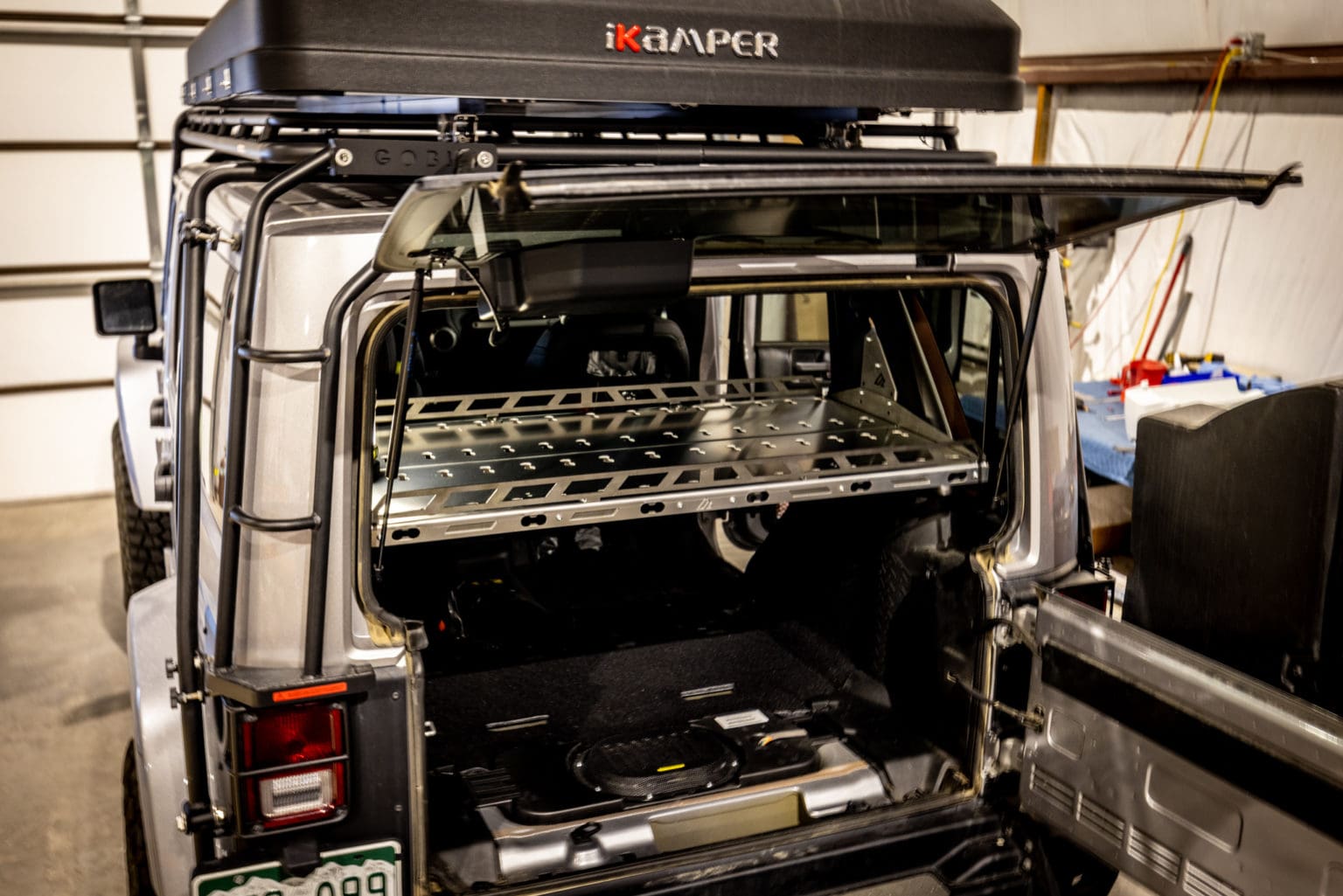 Jeep JKU MASS Cargo Shelf - Adjustable Height - American Adventure Lab