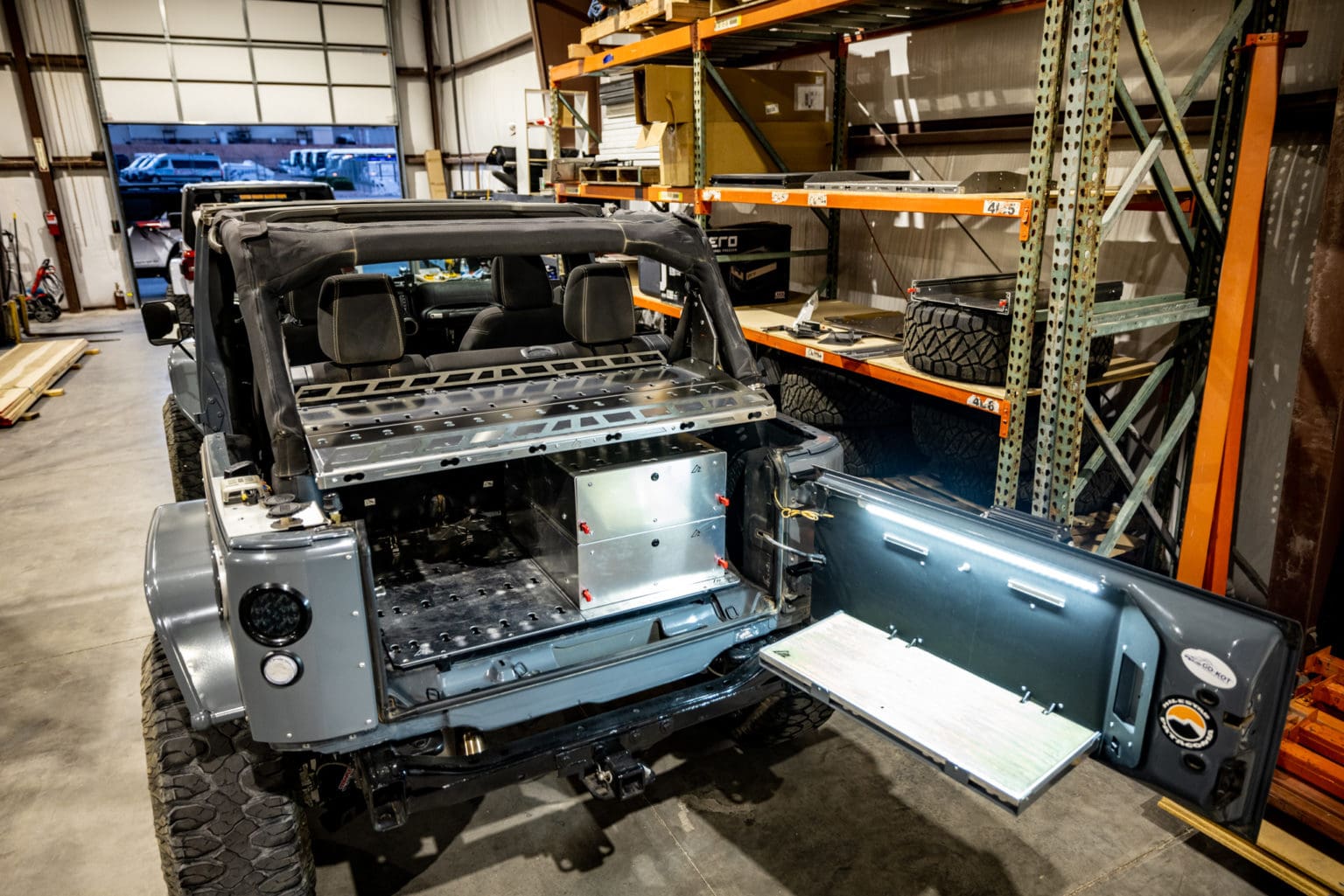 Jeep JKU MASS Cargo Shelf - Adjustable Height - American Adventure Lab