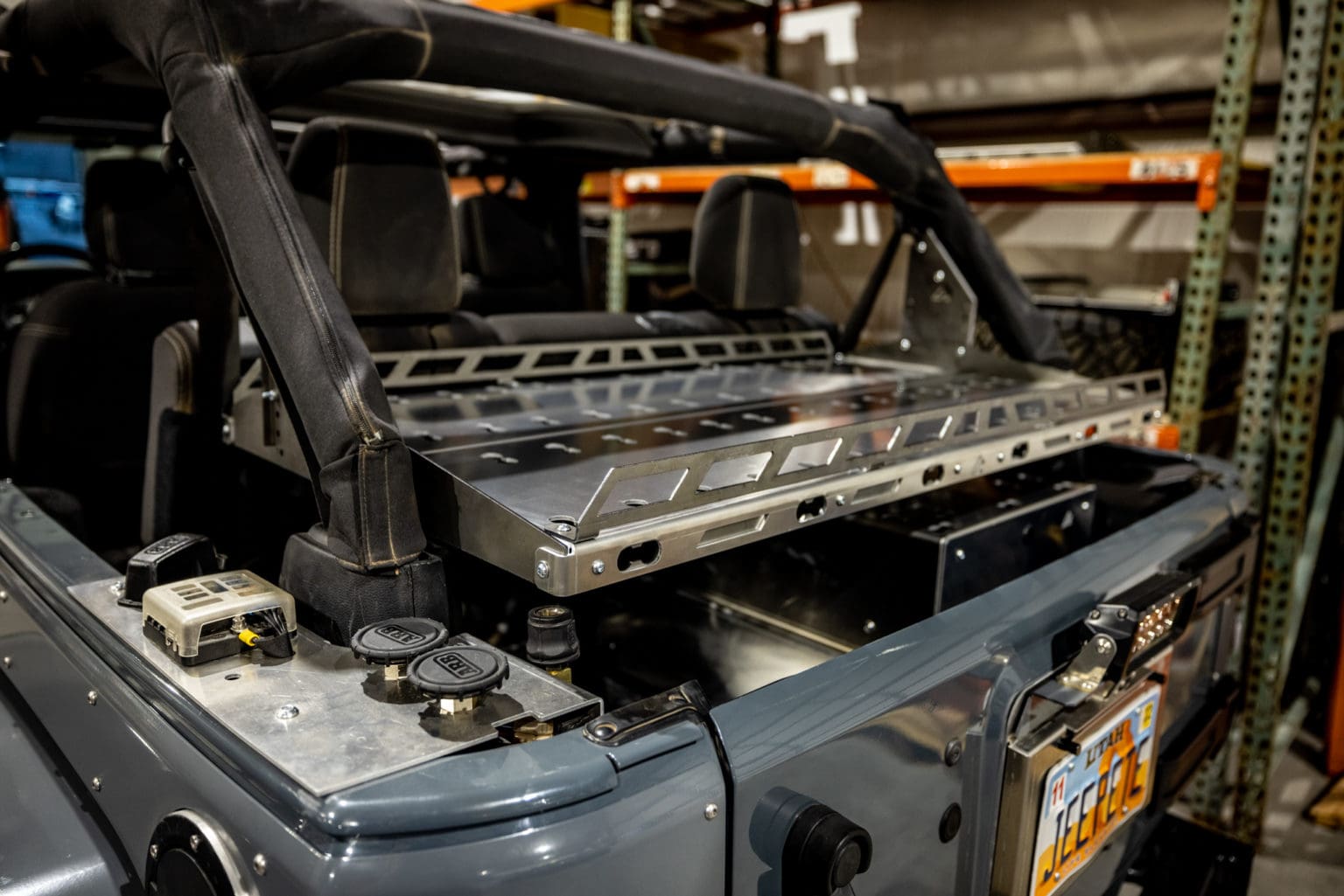 Jeep JKU MASS Cargo Shelf - Adjustable Height - American Adventure Lab