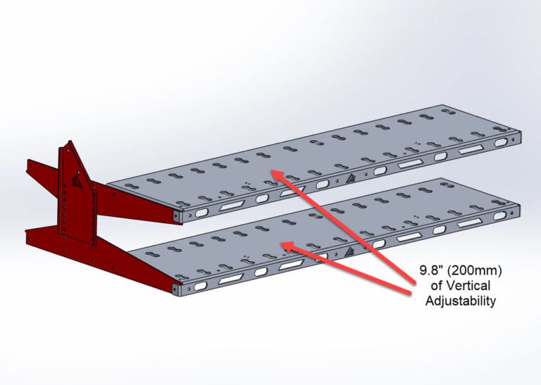 Jeep JKU MASS Cargo Shelf - Adjustable Height - American Adventure Lab