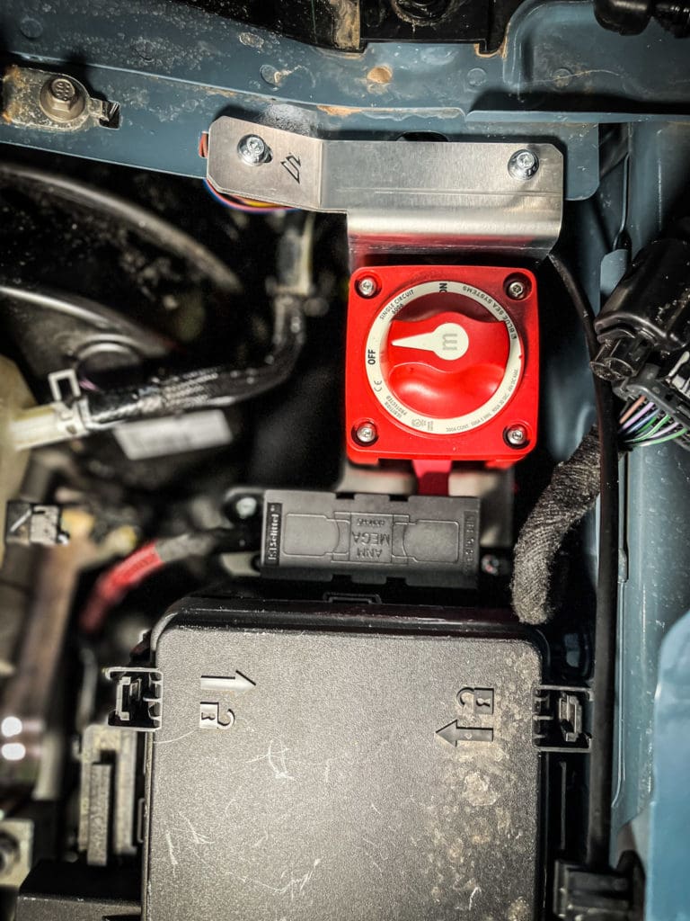 Bronco Battery Cutoff and MAXI Fuse Bracket Kit - American Adventure Lab