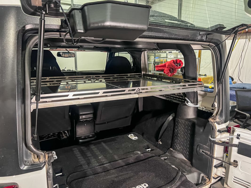 Jeep Wrangler JK 2-Door Overland Cargo Shelf - American Adventure Lab