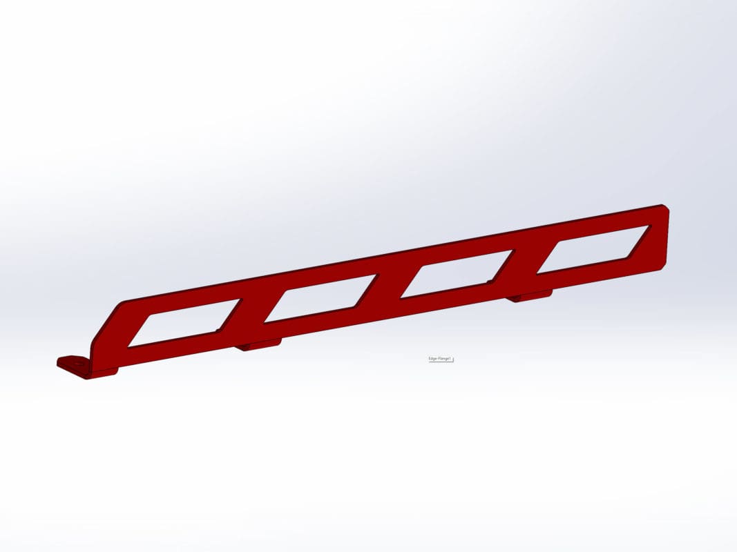 Split Rear Edge Guards for JL Cargo Shelf - American Adventure Lab