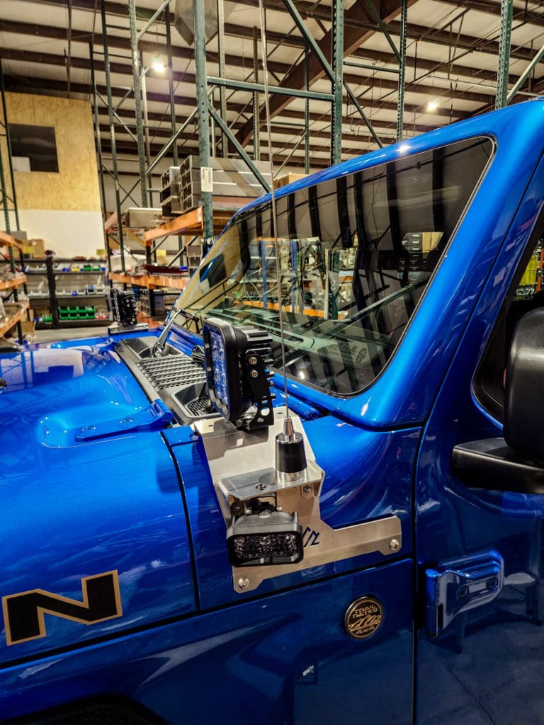 Jeep Wrangler 392 and Gladiator Mojave A-Pillar Light and Antenna Brackets – American Adventure Lab