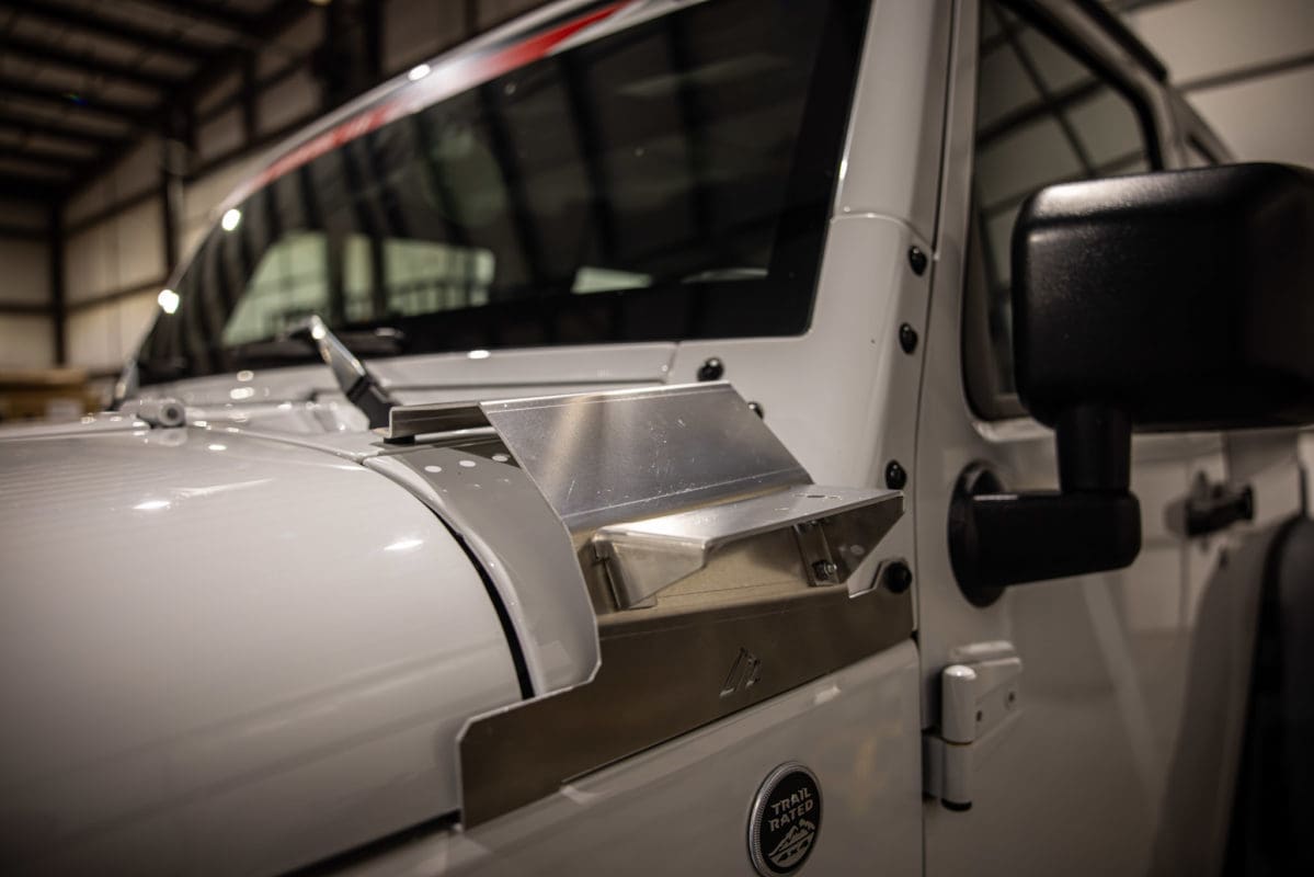 Jeep JK A-Pillar Light and Antenna Brackets - American Adventure Lab