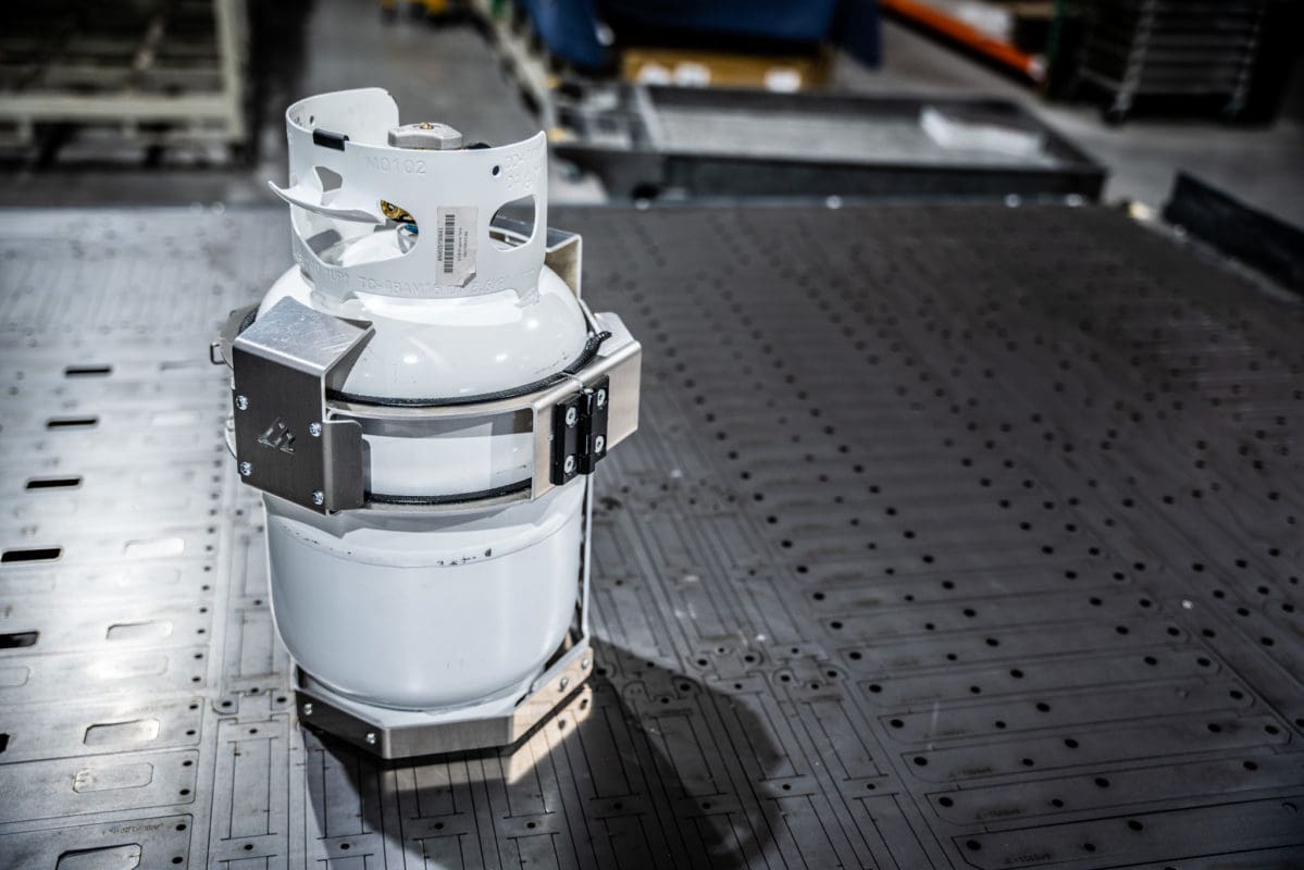 Lightweight 10LB Propane Tank Mount - American Adventure Lab