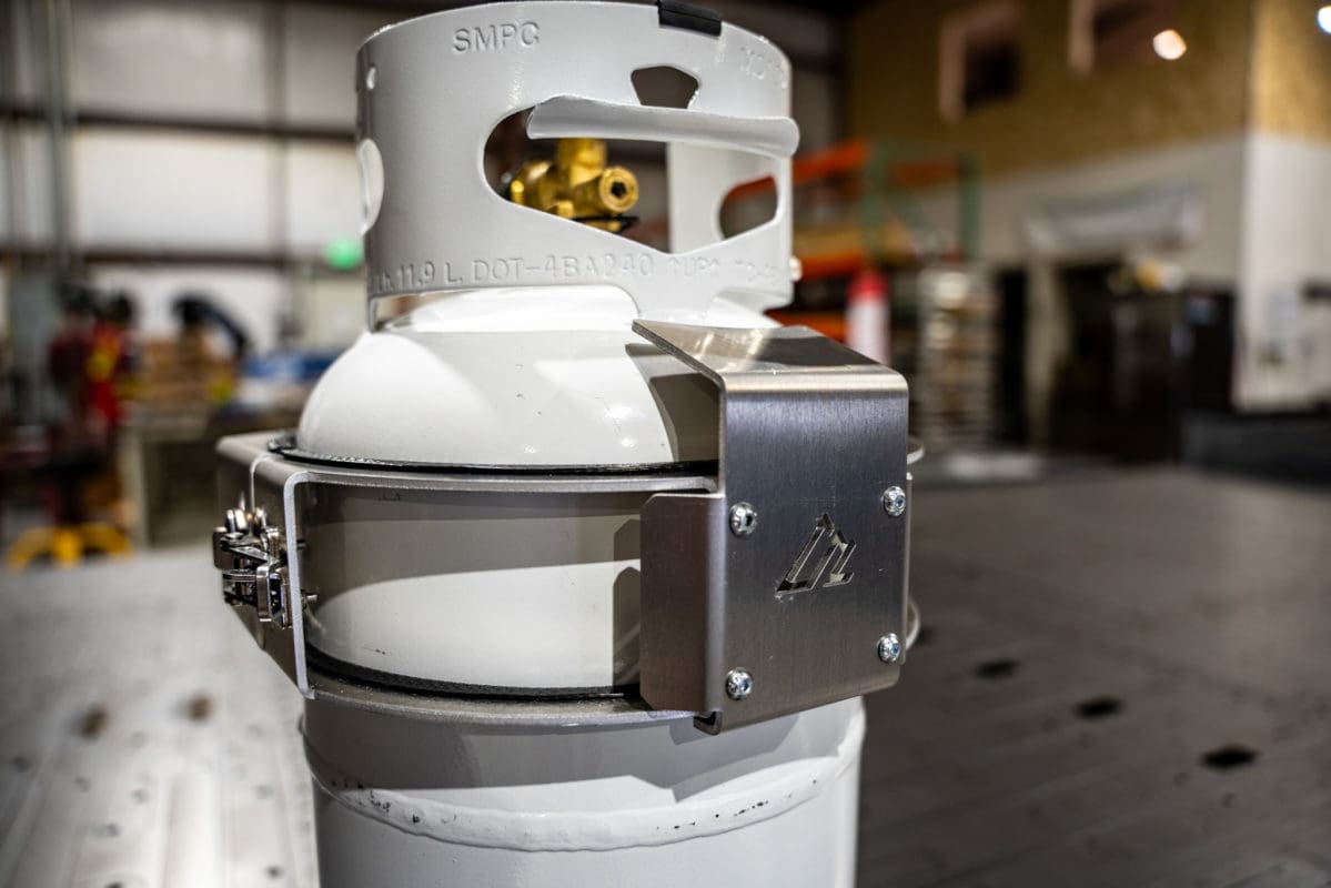 Lightweight 10LB Propane Tank Mount - American Adventure Lab
