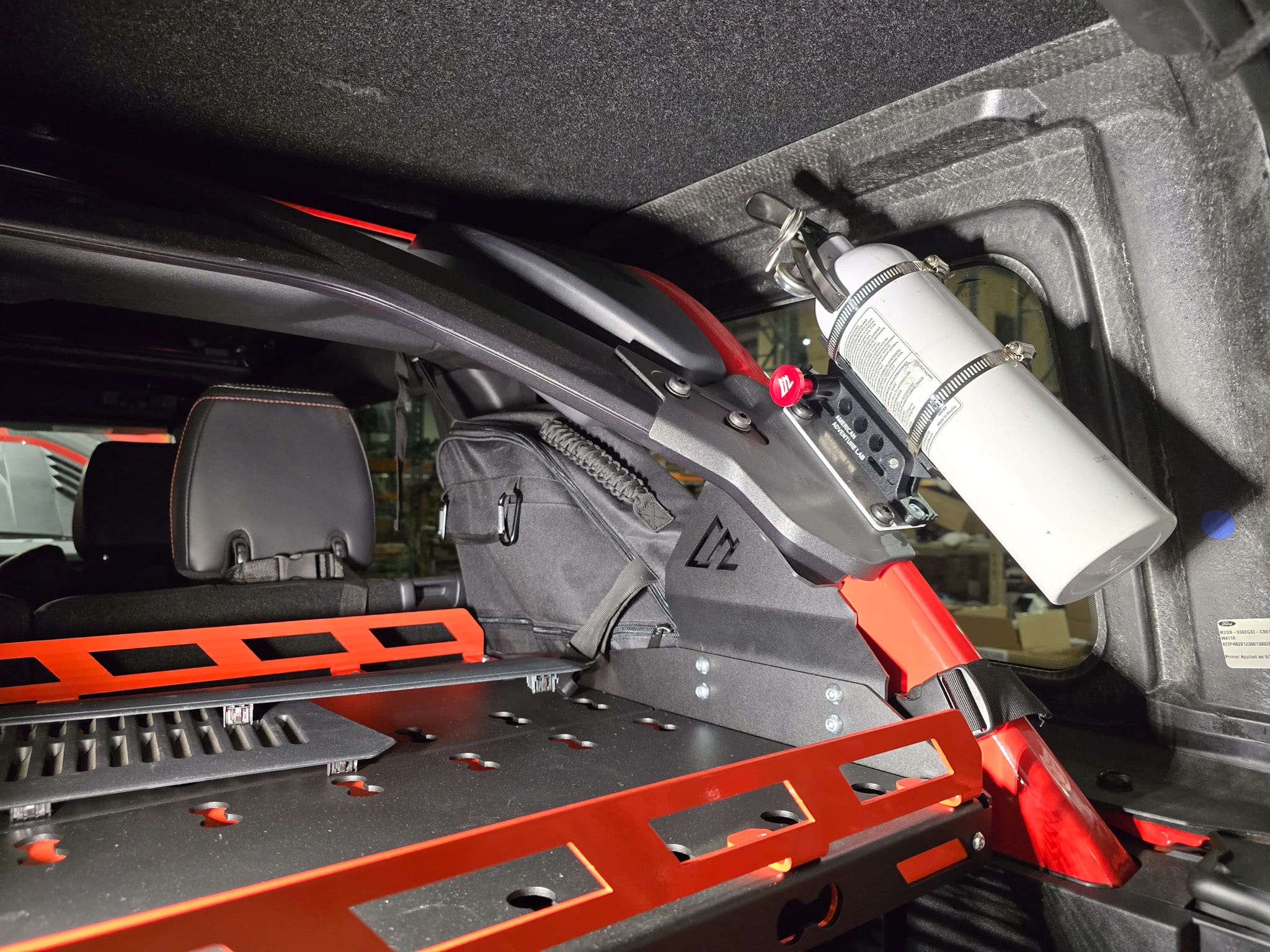 Ford Bronco Raptor Rear Roll Bar Fire Extinguisher Mount – American ...