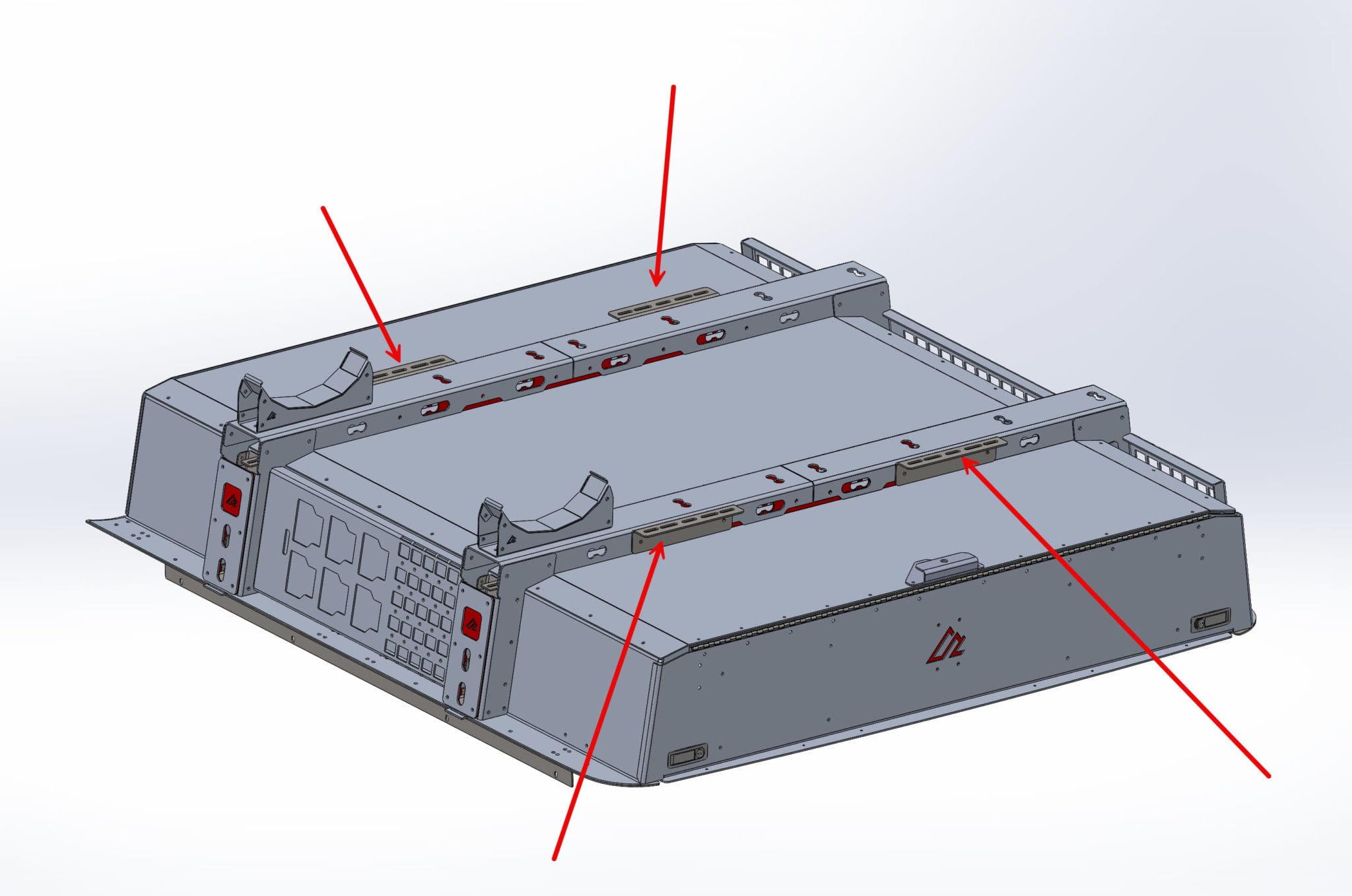 Jeep Gladiator JT LBE Rooftop Tent Brackets – American Adventure Lab