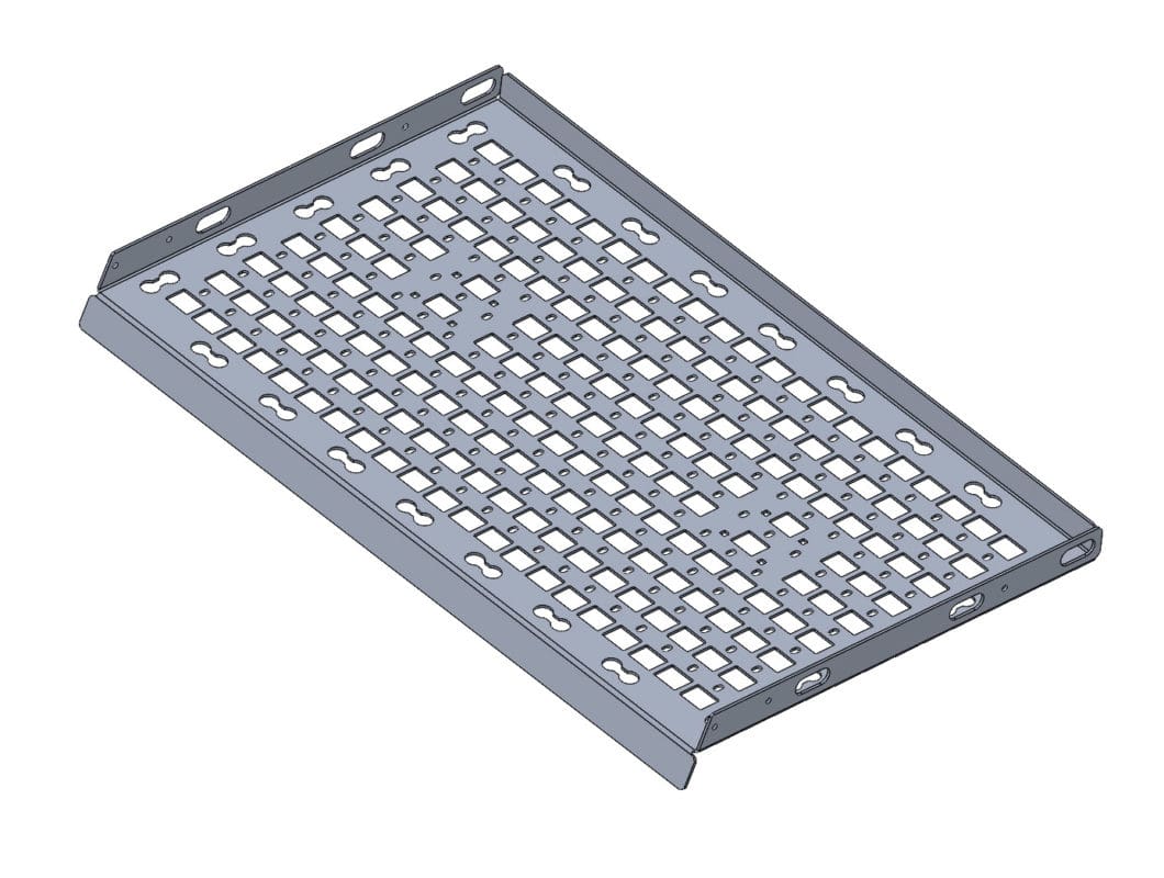 Dual Rotopax Mounting Tray with MOLLE for Ford Ranger Bed Rack RAIL ...